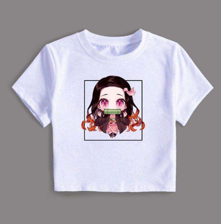 Anime Demon Slayer Chibi Character Crop Top | Lazada PH