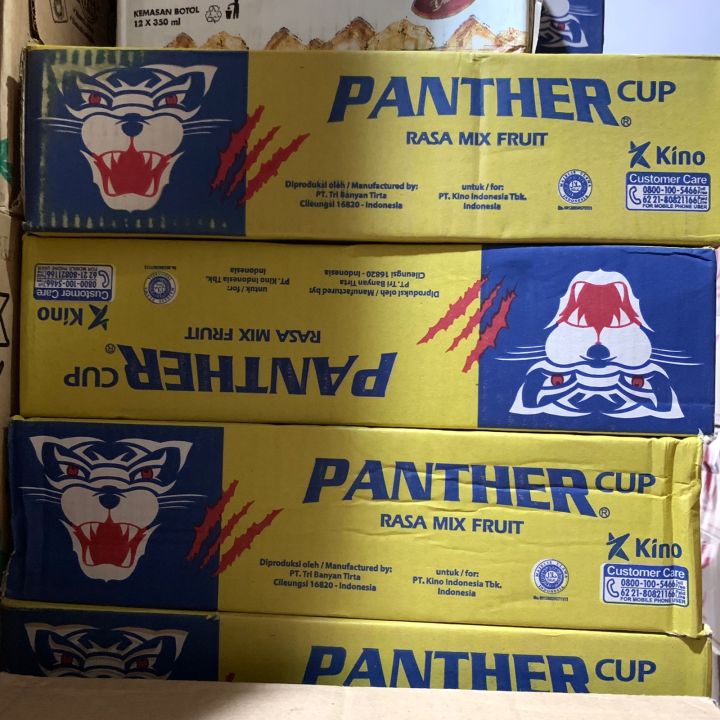Minuman panther cup 1 dus 24 gelas / minuman energy panthet mix fruit ...
