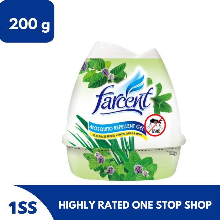 Farcent Mosquito Repellent Gel, Lemon Grass Mint, 200g | Lazada PH