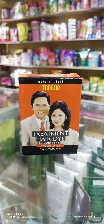 Tancho Pewarna Rambut Treatment Hair Dye Tipe Liquid Cair No-Ammonia ...