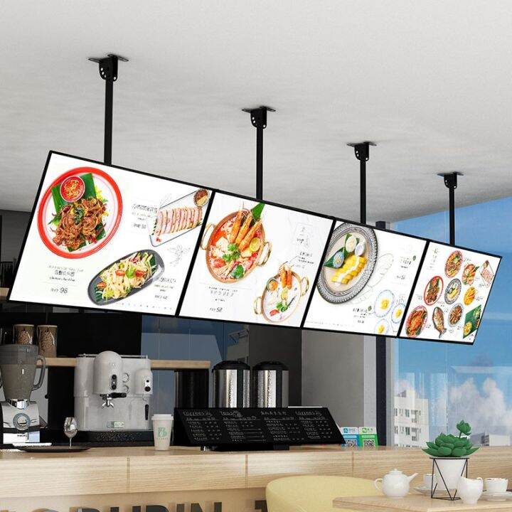 Hanging led menu board display led advertisement board for milktea ...