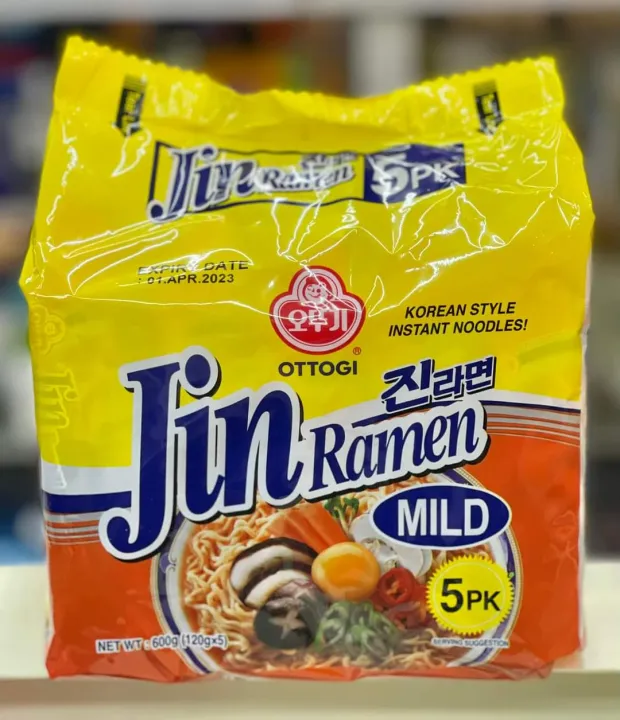 Jin Ramen mild flavor 120g x 5 packs | Lazada PH
