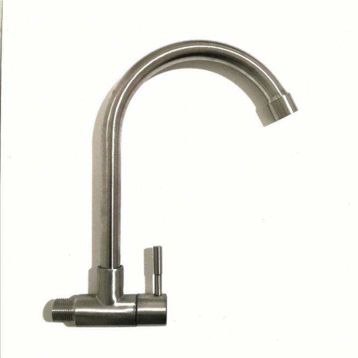 M1 304-WG Stainless Kitchen Sink Faucet Wall Type Mounted Bathroom ...