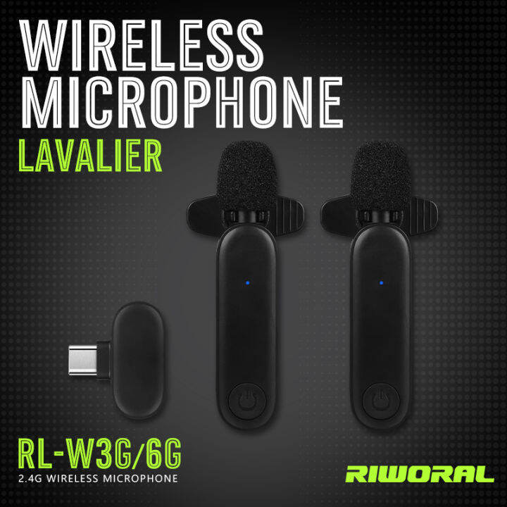 Wireless Lapel Microphone 2.4G MINI karaoke noise reduction Lavalier ...