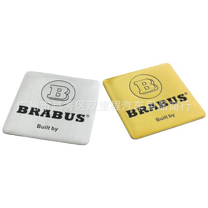 For Mercedes Benz BRABUS logo Car engine emblem nameplate Square ...