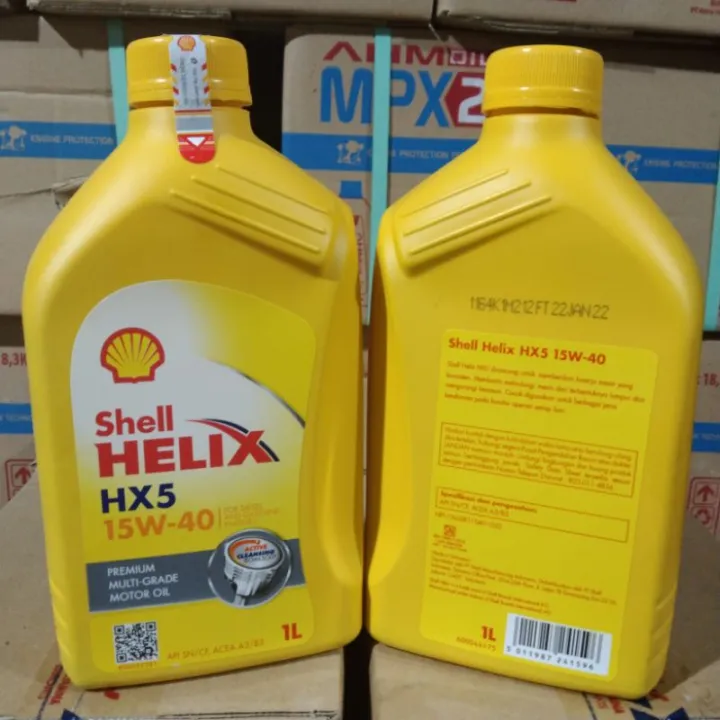 Shell HX 5 1 liter SAE 15-40w | Lazada Indonesia