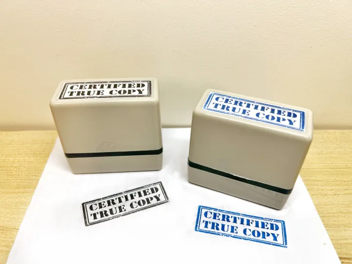 Certified True Copy Stamp 20mm x 52mm Digital Self-Inking Stamp | Lazada PH