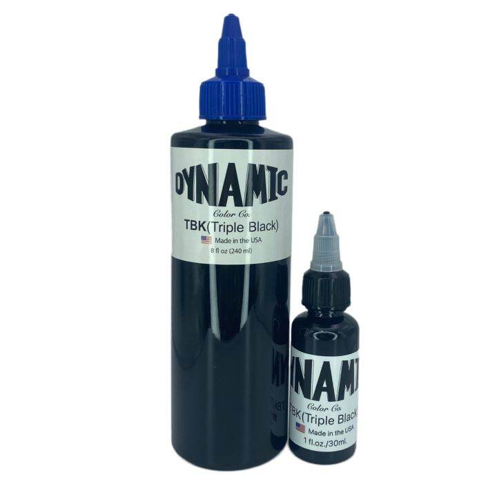 สีสักดำ หมึกสักไดนามิคสีดำเข้มสุด DYNAMIC Color INK ขนาด 1 ออนซ์ หมึกดำ ...