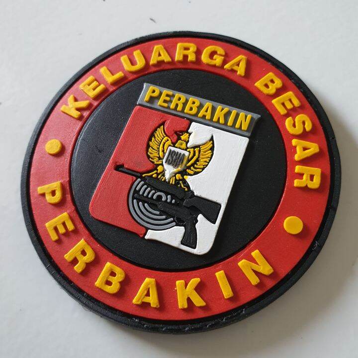 PATCH RUBBER LOGO KELUARGA BESAR PERBAKIN BULAT/TEMPELAN KARET EMBLEM ...