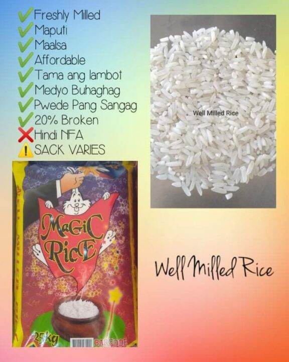 Magic Well Milled Rice (25kg) | Lazada PH