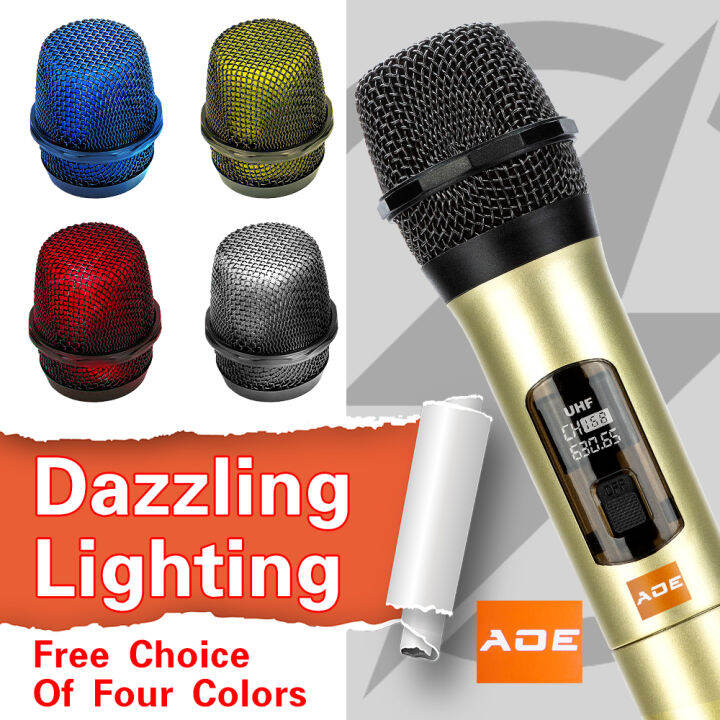 AOE Wireless HD Microphone Handheld Professional For Videoke Bluetooth ...