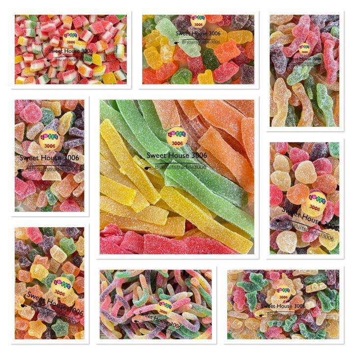 100gm Gummy Sweet Candy String Sharks Star Love Bear Snake Safari ...