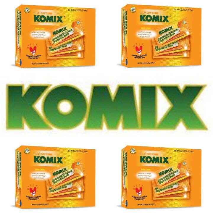 Komix Syrup Obat Batuk Rasa Jahe Dus 30 Sachet 7 ml | Lazada Indonesia