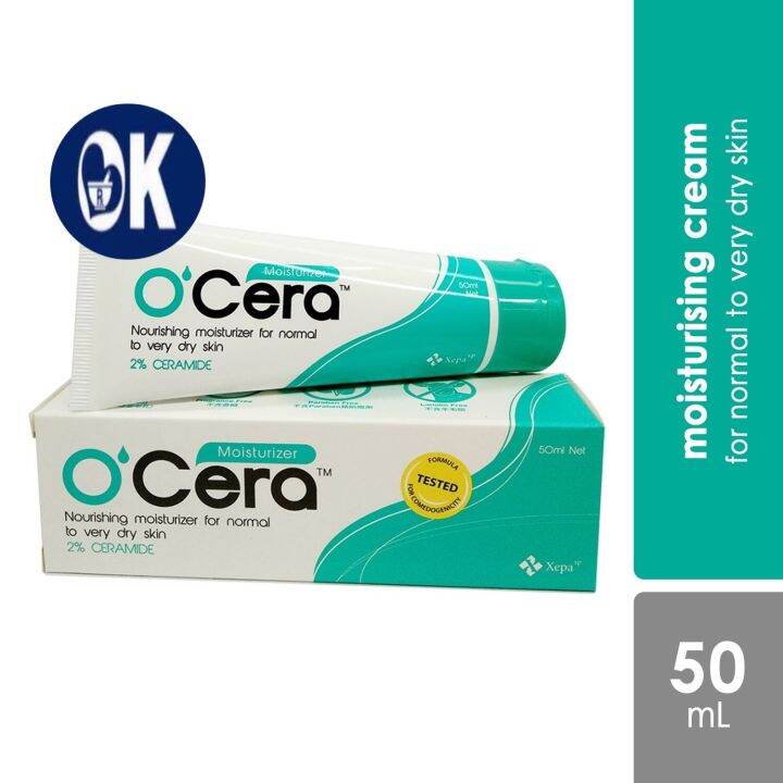 Ocera moisturizer (2% ceramide) 50G (Exp:08/2025) | Lazada