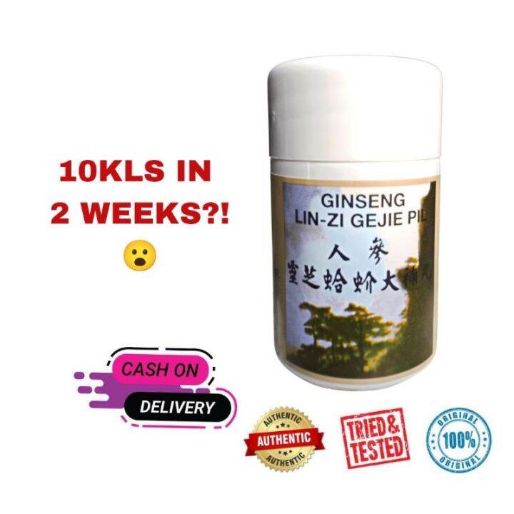 Original Ginseng Linzi Linzhi White Bottle 30 Caps for Kids and Adults ...
