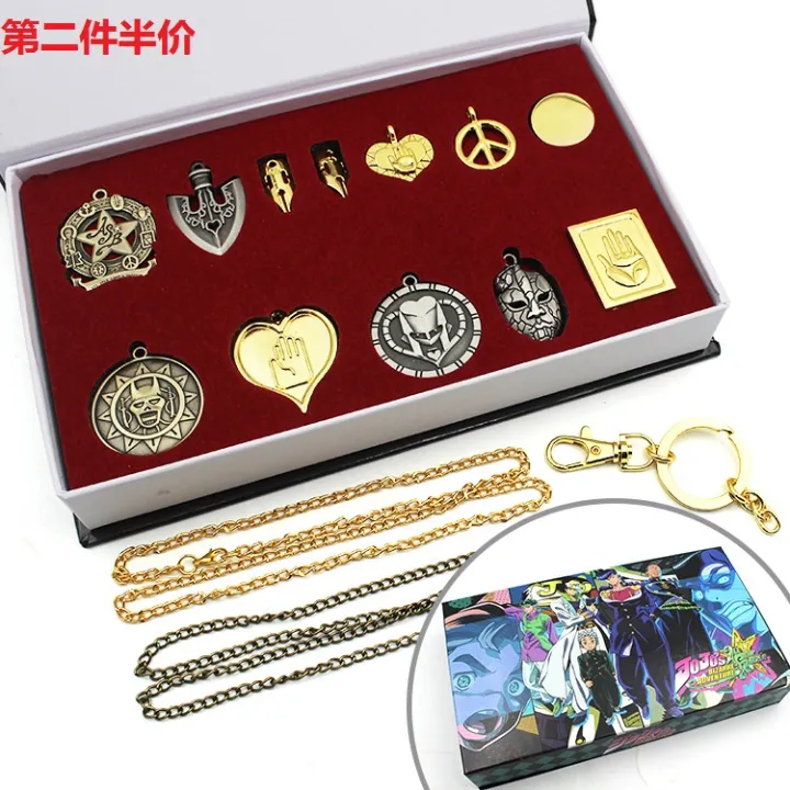 การต่อสู้ผจญภัยที่ยอดเยี่ยมของ jojo ชุดสร้อยคอจี้ห้อยคอรูปหิน ...
