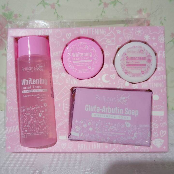 Brilliant Skin Whitening Facial Set 100 Original New Packaging