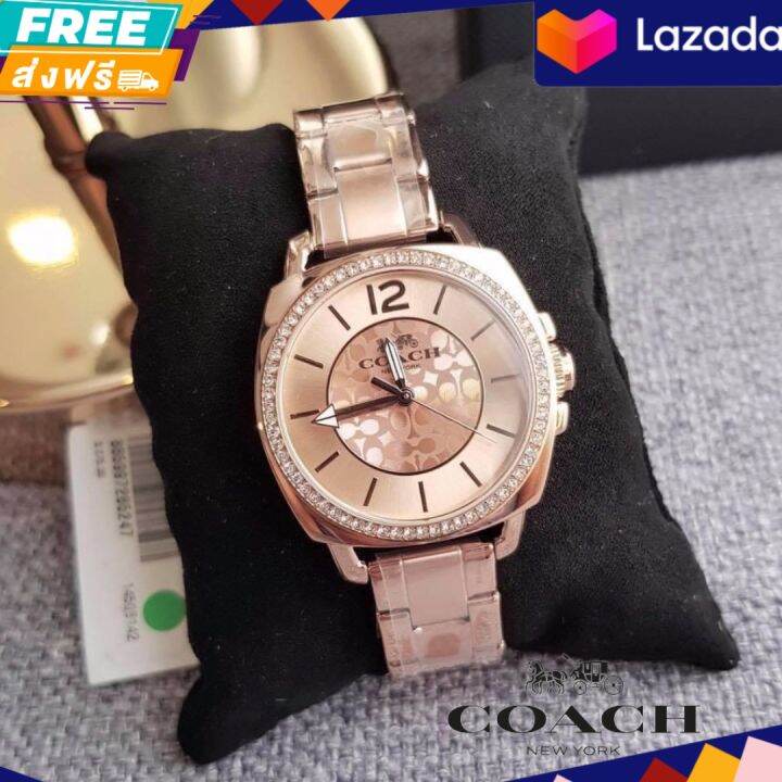 รับประกัน1ปี นาฬิกา Coach Womens Mini Boyfriend Bracelet Watch ...