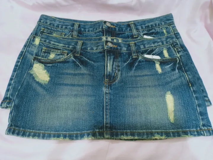 Mini Skirt Maong Women w/design | Lazada PH