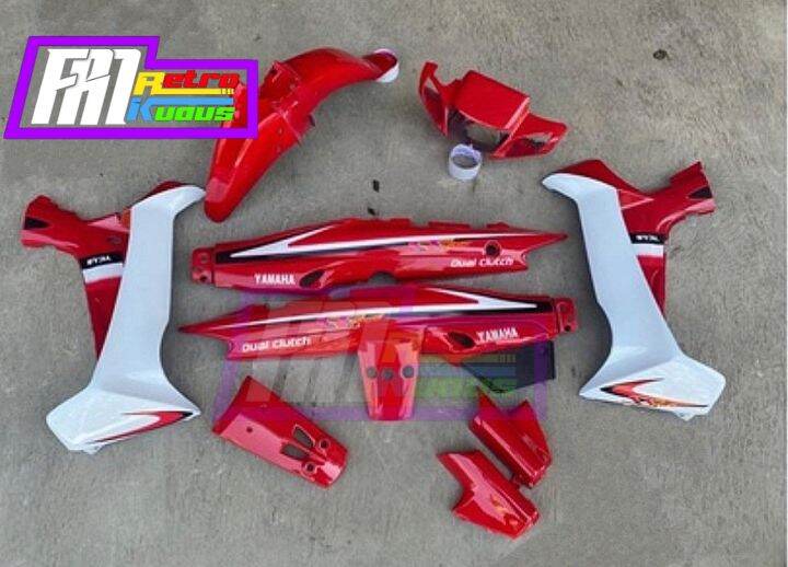 Paket Body Bodi set Halus Yamaha FizR Fiz R Dualcluth merah bahan tebal ...