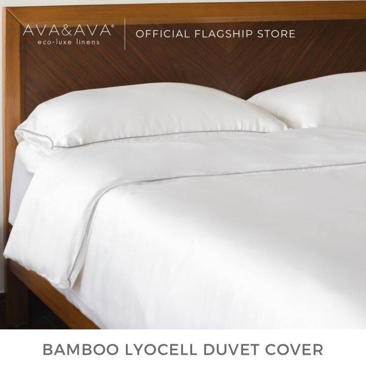 AVA & AVA® 100% Bamboo Lyocell Duvet Cover with Zipper | Lazada PH