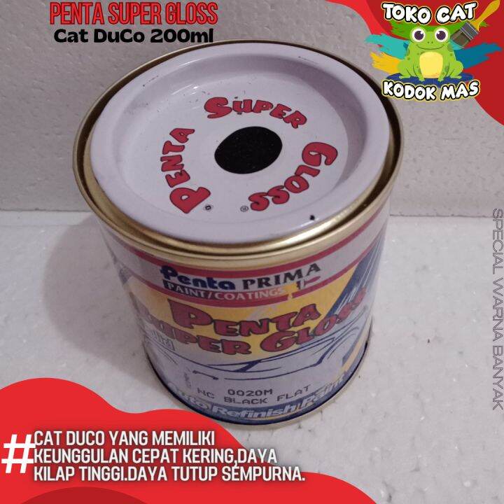 Cat Duco Penta Super Gloss SOLID HITAM PUTIH SILVER MERAH KUNING HIJAU ...