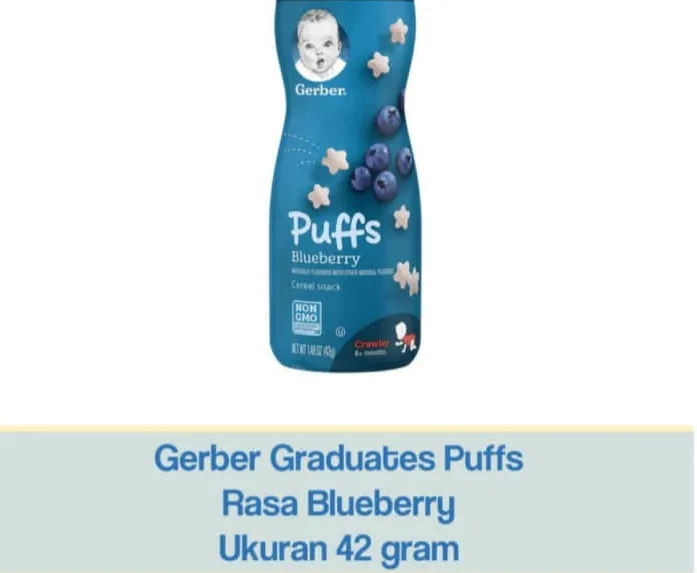 GERBER Graduates Puffs Blueberry Crackers 42 g | Lazada Indonesia