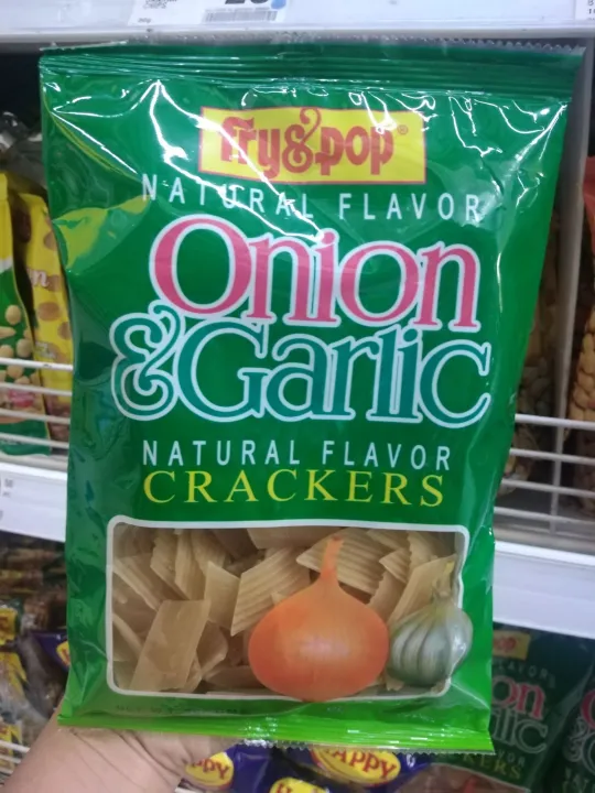 FRY&POP ONION & GARLIC CRACKERS 200g, | Lazada PH