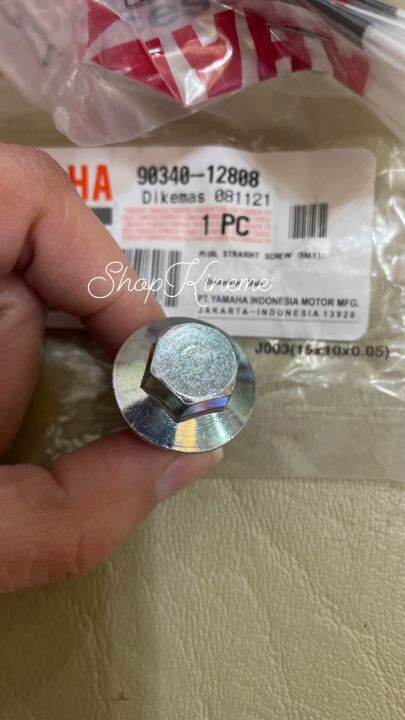Genuine Parts Yamaha (1pcs) 90340-12808 Plug Straight Screw Mio Sporty ...