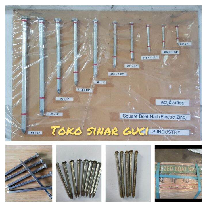 Paku Kapal Berbagai Ukuran Perkotak 30 Kg | Lazada Indonesia