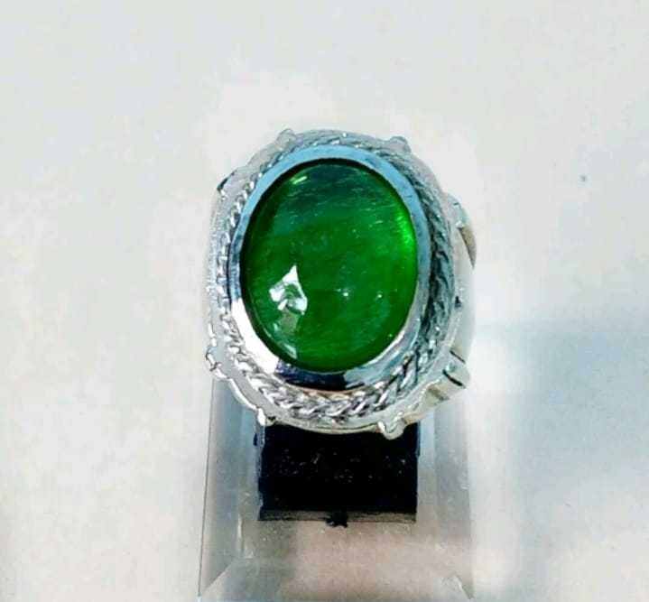 Batu cincin jamrud kalimantan ring alpaka super | Lazada Indonesia