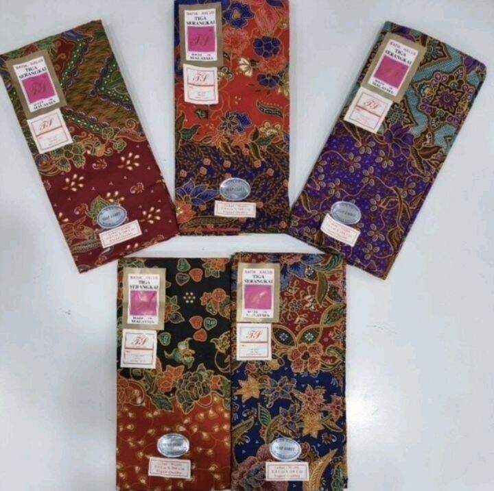 10 HELAI KAIN SARUNG BATIK TIGA SERANGKAI EKSKLUSIF PEMBORONG ...