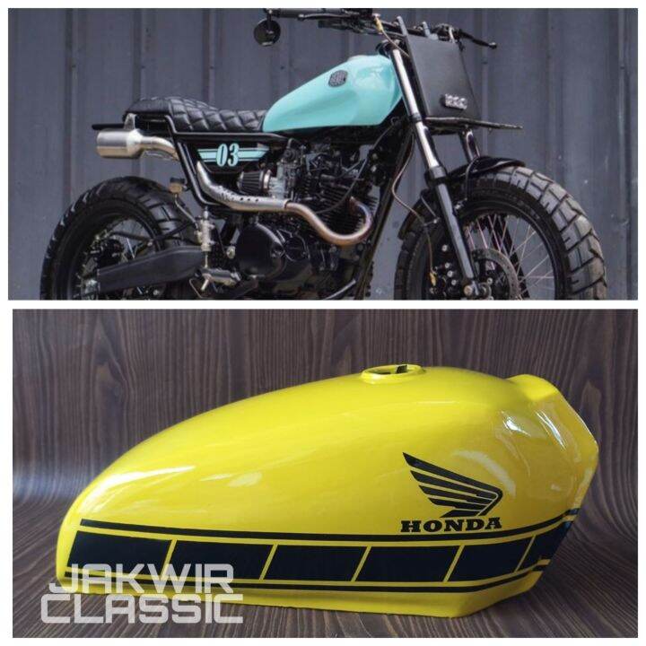 Tangki custom deus Tangki deus scrambler brastyle tracker | Lazada ...