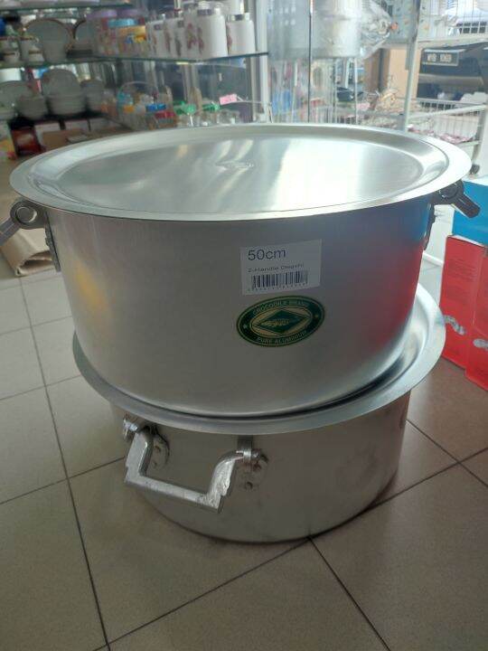 50cm Periuk Aluminium Buaya 2 Tangkai Tebal | Lazada