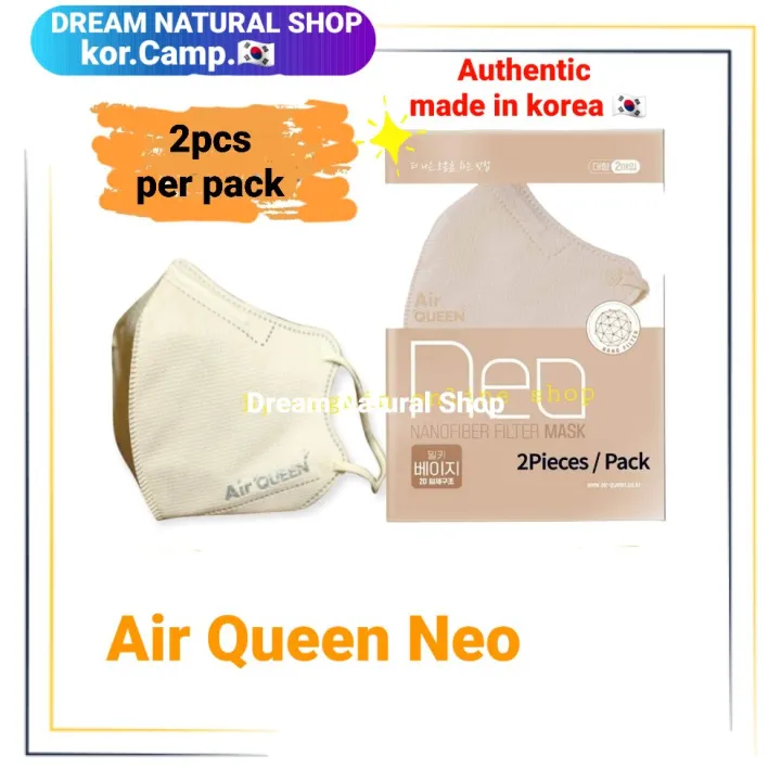 2pcs/per pack AirQueen Neo Mask/ Reusable FaceMask / Breathing Mask ...