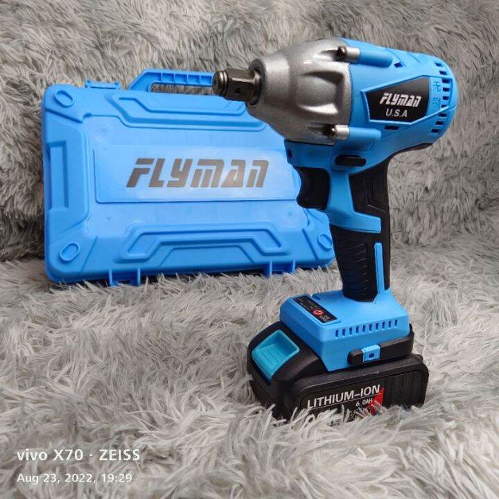 Original Flyman Usa Brushless Cordless Impact Wrench Lithium-ion (98v ...