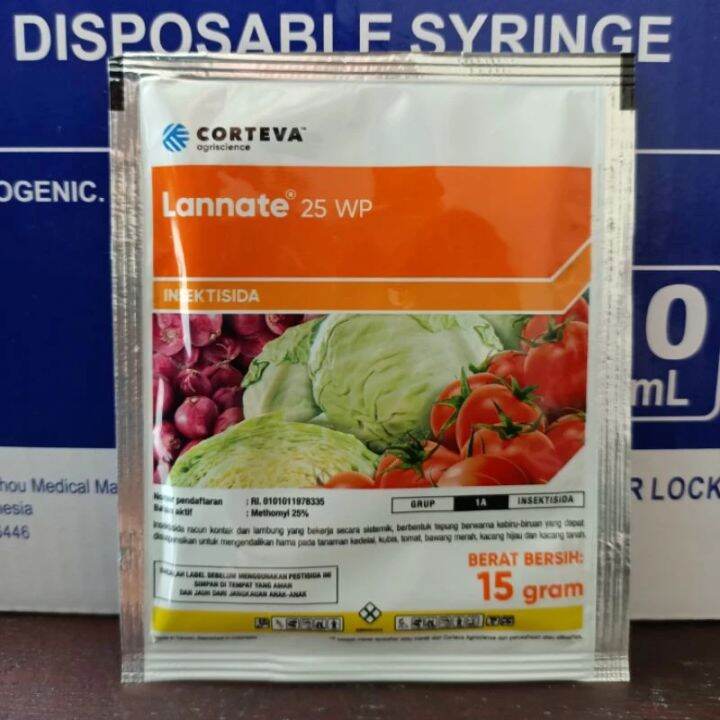 Obat Ulat, Penggerek Batang, dan Belalang Lannate 25 WP kemasan 15 gram ...