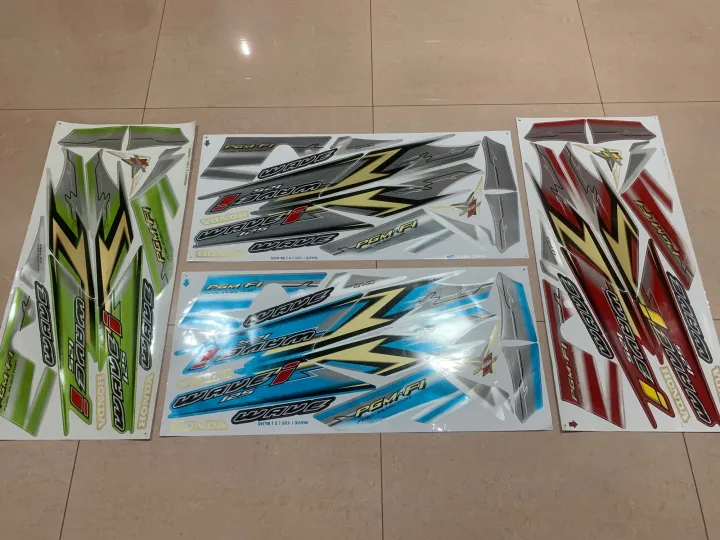 Honda wave125i/wave125s body sticker | Lazada