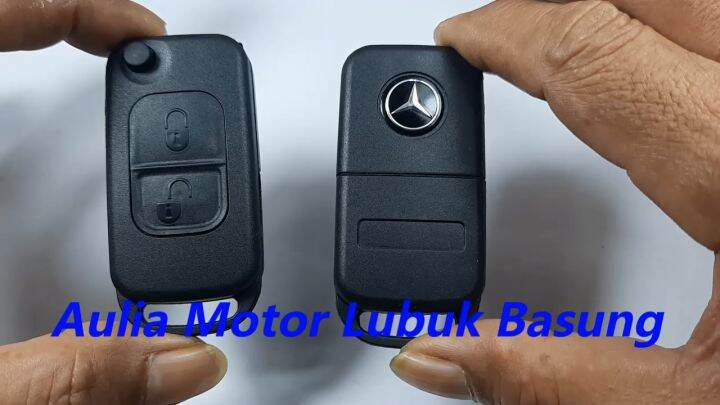 Casing Kunci Lipat Flip Key Mercedes Benz A C E S Class SLK A160 B200 ...