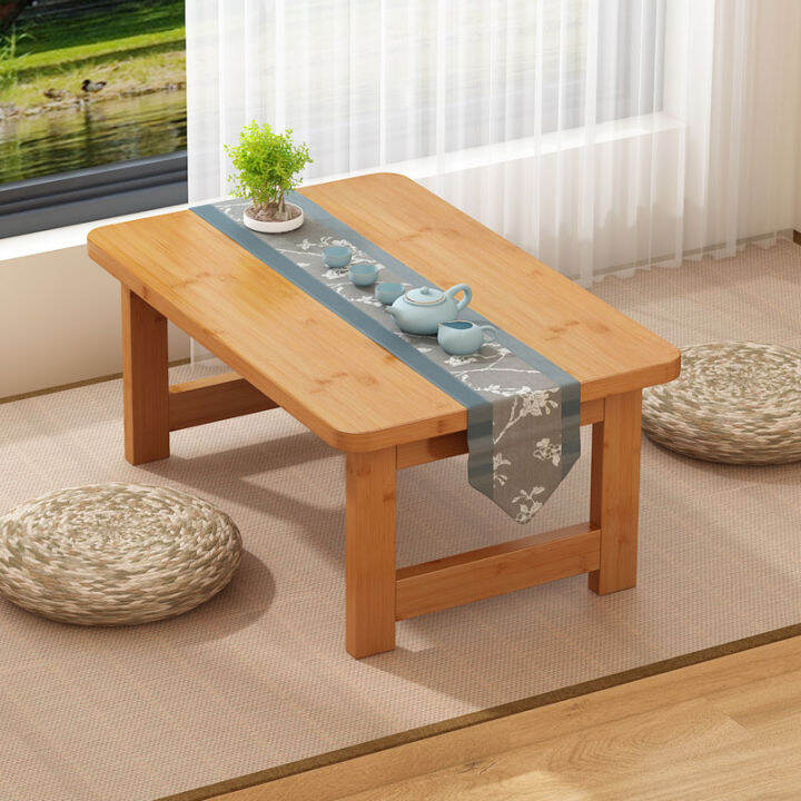 Bay Window Small Table Folding Kang Table Household Solid Wood Tatami ...