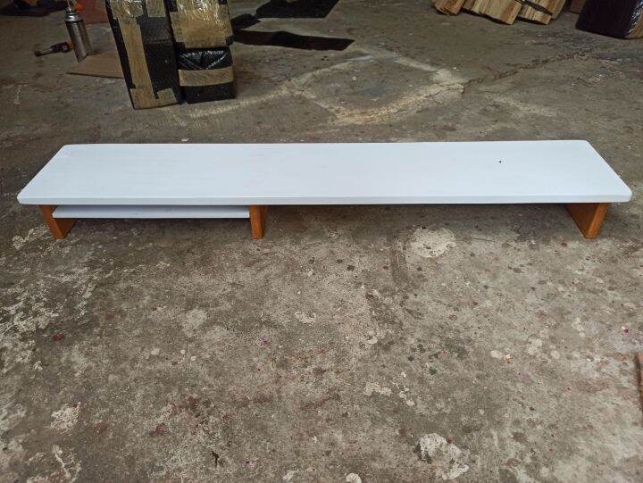 Wooden Riser Monitor Aesthetic Nordic Two Tone Color | Lazada PH