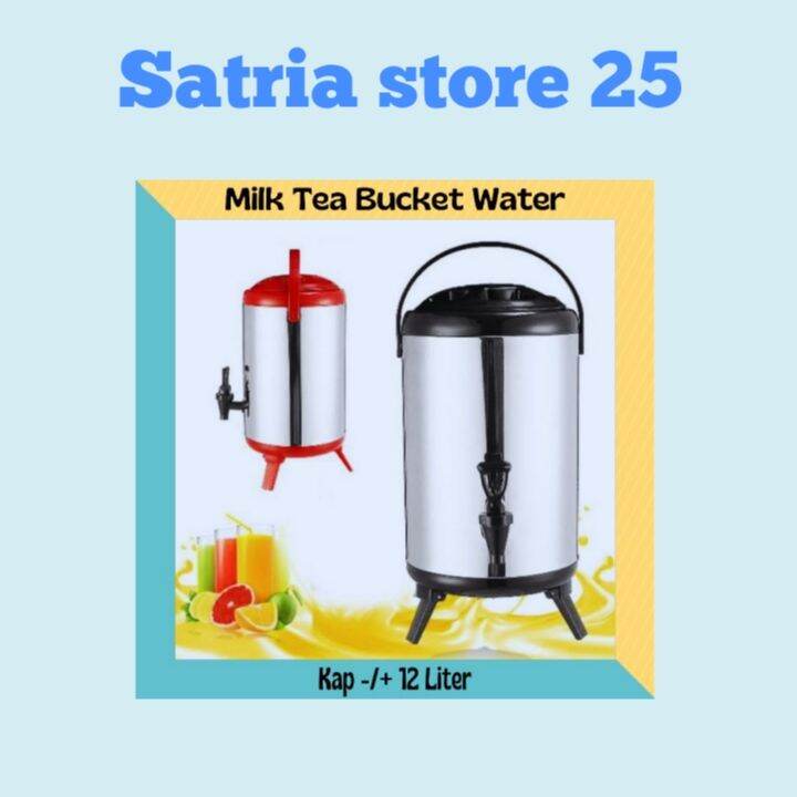 Milk tea bucket 12 liter stainless | Lazada Indonesia