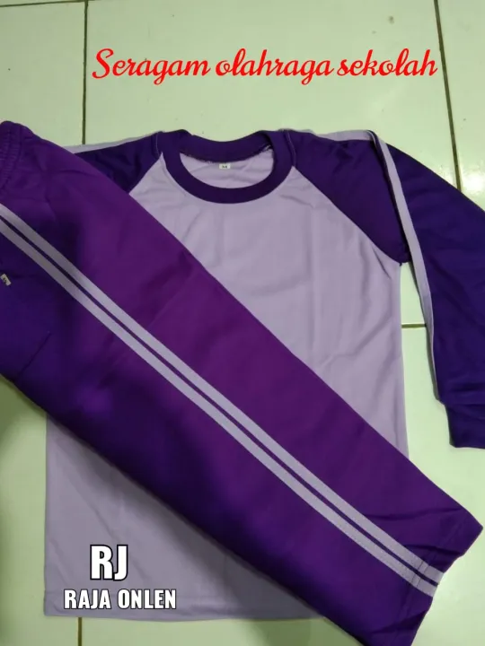 stlan pakaian olahraga anak paud/TK tangan panjang seragam | Lazada ...
