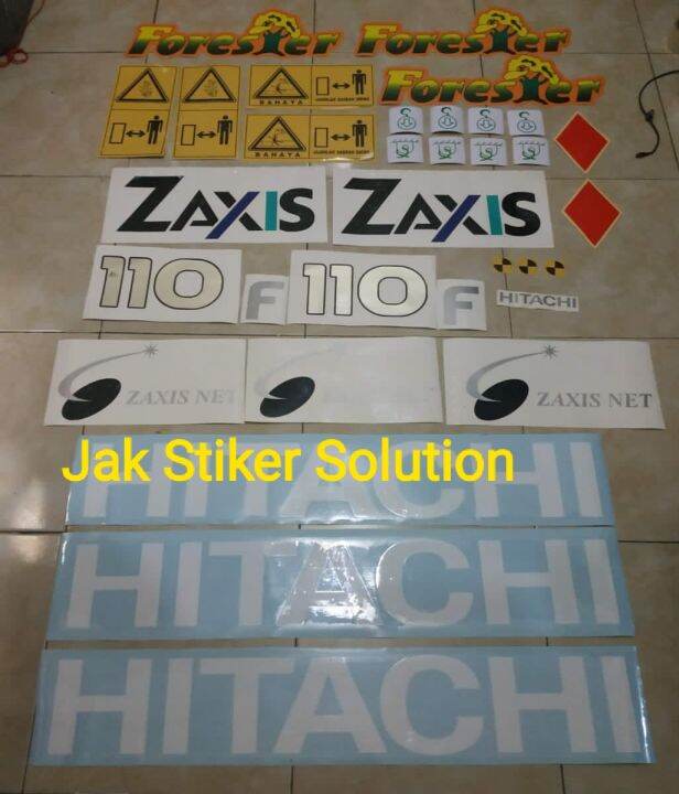Stiker Hitachi Zaxis 110F Sticker Alat Berat. Excavator | Lazada Indonesia