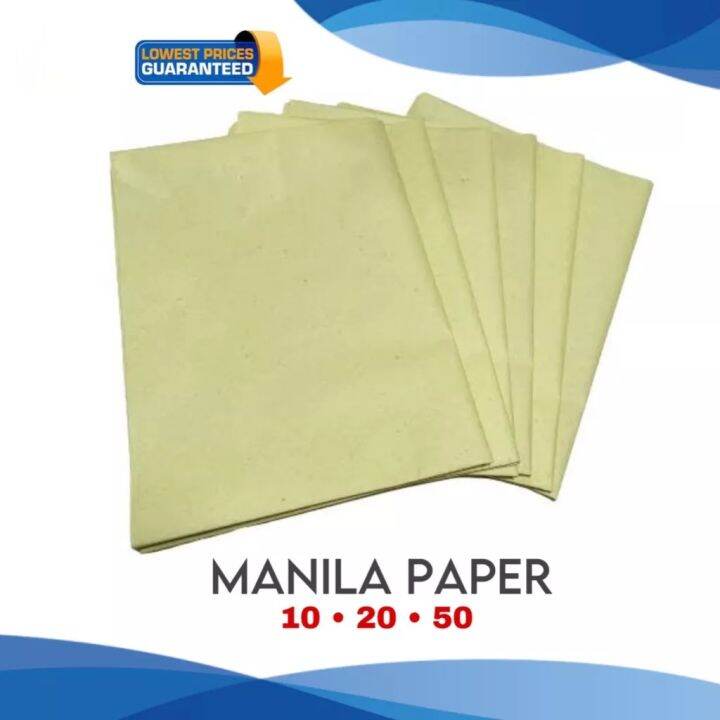 Manila Paper 10, 20, 50 pieces School & Office Supply | Lazada PH