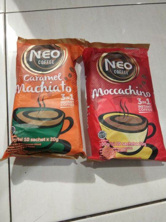 KOPI NEO COFFEE MOCACINO 10 SACHETx 20 GRAM (1 RENTENG) | Lazada Indonesia