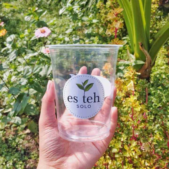 stiker es teh solo 50 pcs sudah di potong | Lazada Indonesia