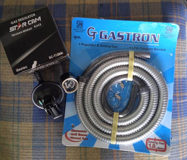 Slang Gas LPG Gastron dan Regulator Starcam | Lazada Indonesia