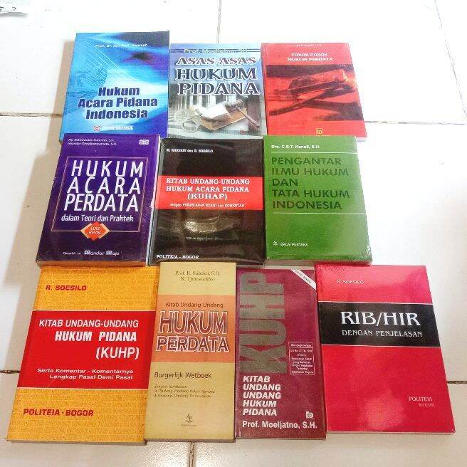 BUKU HUKUM PIDANA & PERDATA : KUHP, KUHAP, ASAS-ASAS HUKUM PIDANA ...