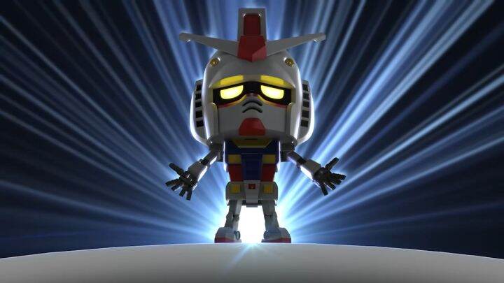 ⭐️ BANDAI GUNPLA GUNPLAKUN GUNPLA-KUN RX-78-2 GUNDAM CUTE SMALL PLASTIC ...